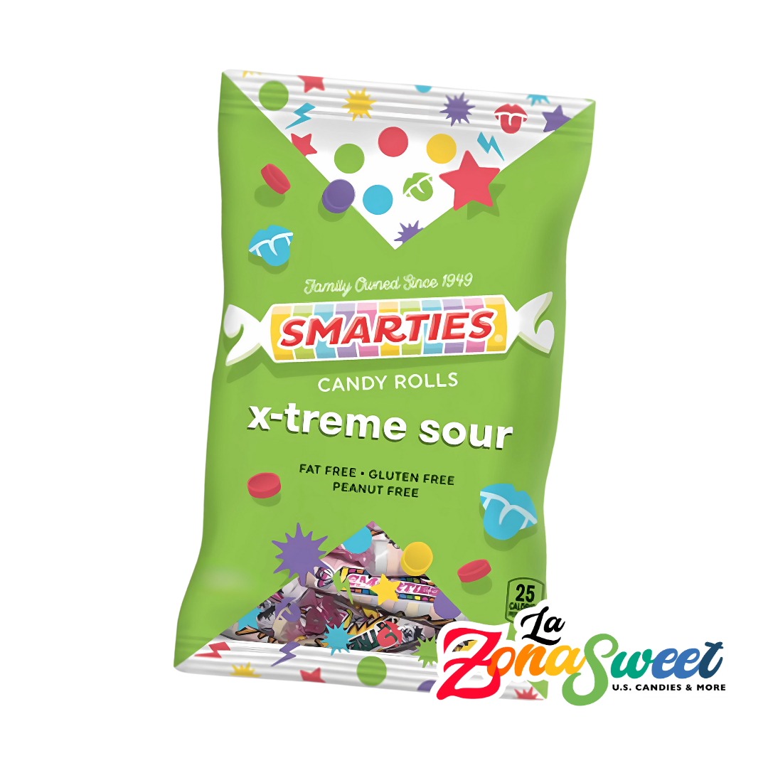 Dulces en Rollo X-treme Sour (141g) | SMARTIES - LA ZONA SWEET – La ...