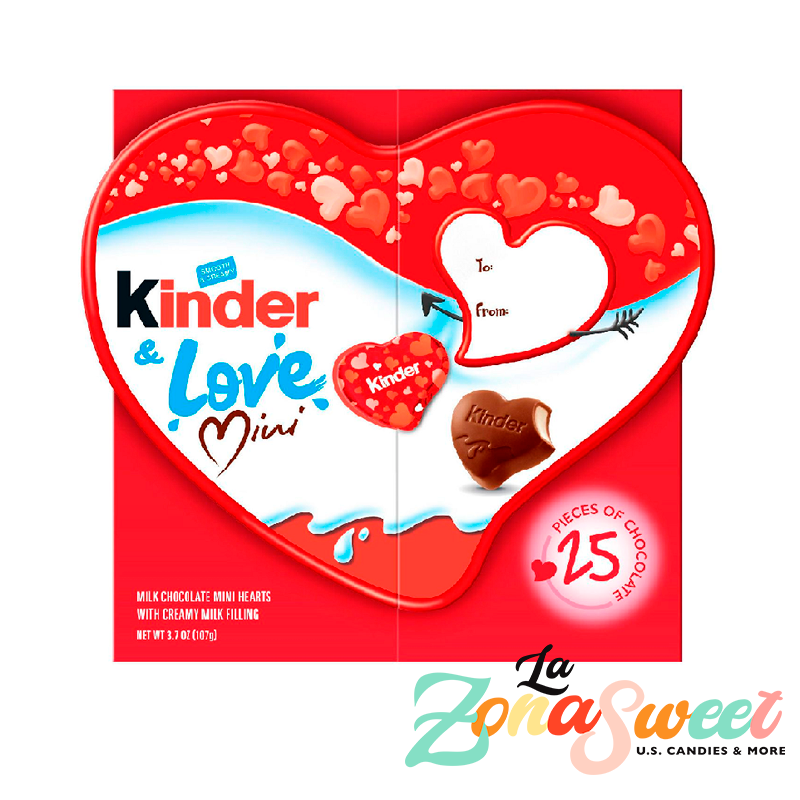 Kinder & Love Mini (107g) (25pz) | FERRERO - ZONA SWEET – La Zona Sweet